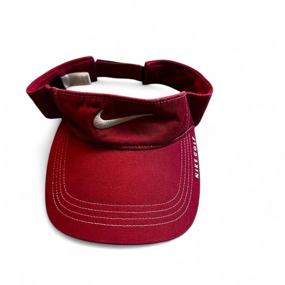 Nike | Accessories | Burgundy Nike Sportswear Preppy Casual Adjustable ...
